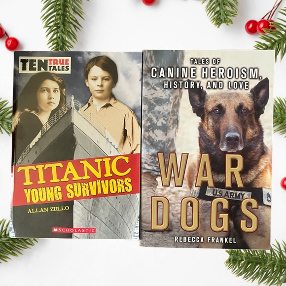 Scholastic | Other | New Titanic Young Survivors And War Dogs Books ...